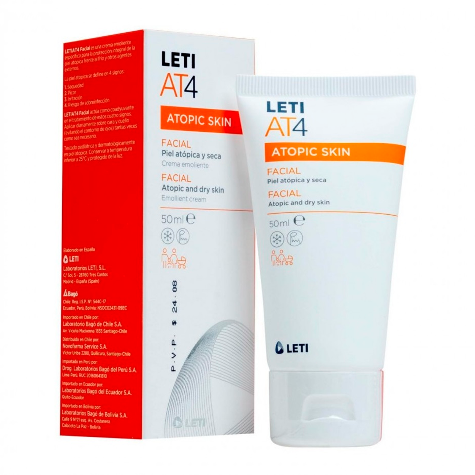 Leti AT4 Crema Facial Piel Atópica – Farmacia El Quimico