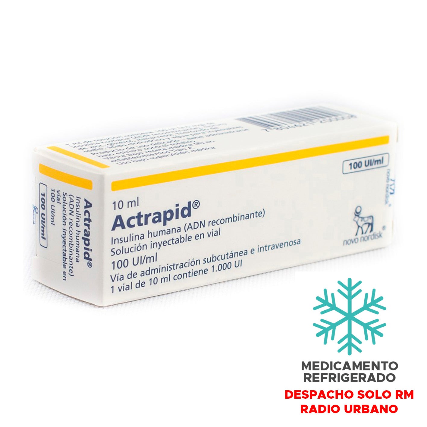 Actrapid Inyectable 100UI/ML – Farmacia El Quimico