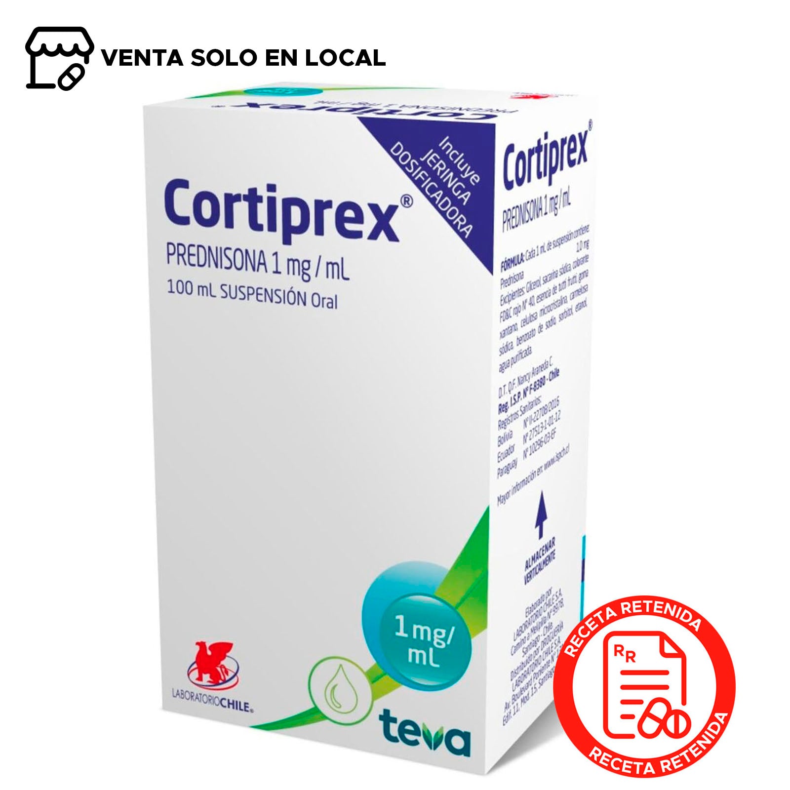 CORTIPREX 20MG/5ML - Laboratorio Chile | Farmacia El Químico – Farmacia ...