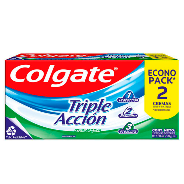 Pack Colgate Pasta Dental Triple Acción – Farmacia El Quimico
