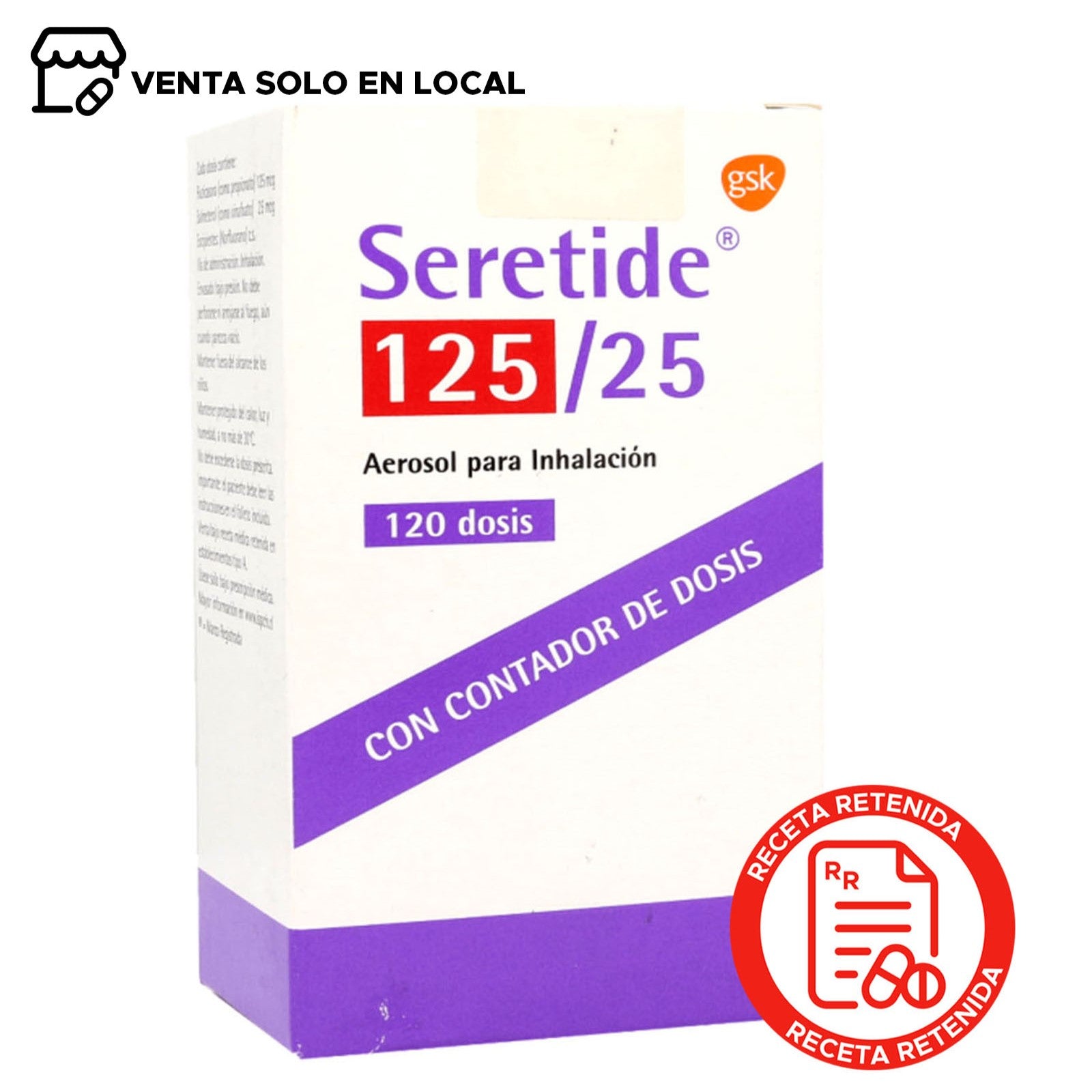 Seretide Aerosol para Inhalación 125/25 – Farmacia El Quimico