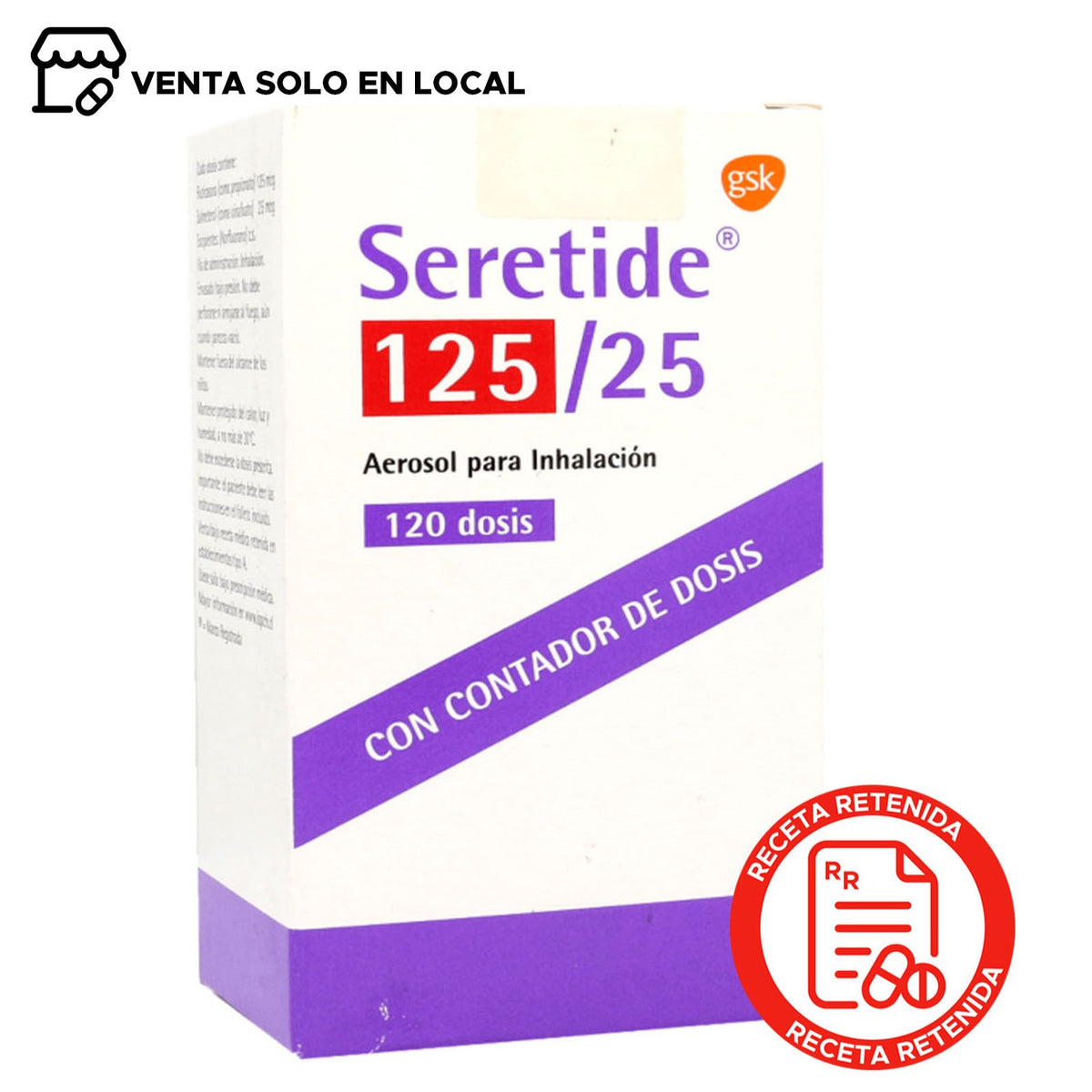 Seretide Aerosol para Inhalación 125/25 – Farmacia El Quimico