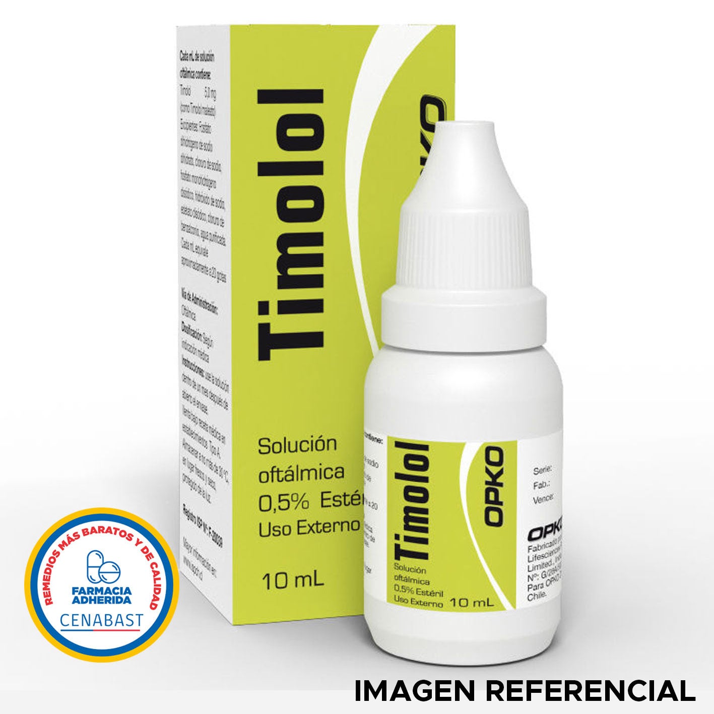 Timolol Solución Oftálmica 0,5% Producto Cenabast – Farmacia El Quimico