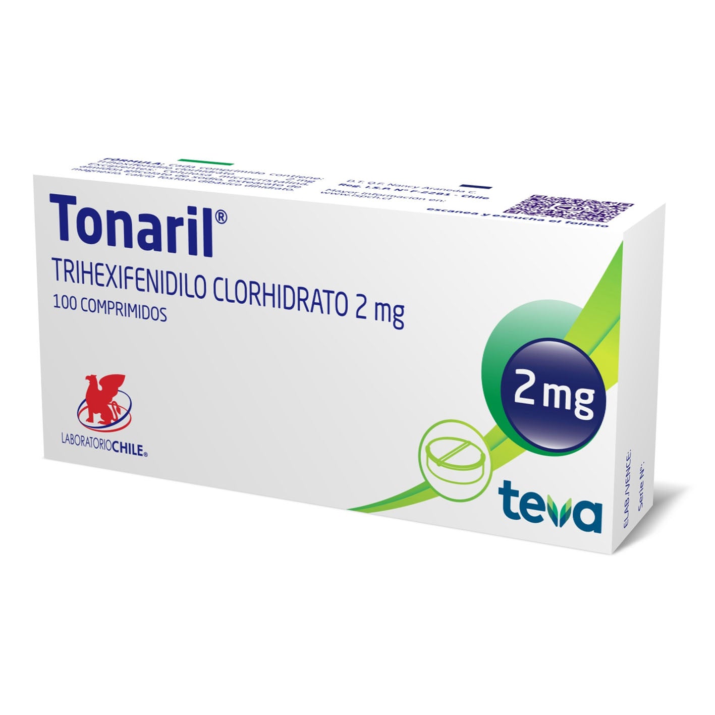 Tonaril Comprimidos 2mg – Farmacia El Quimico